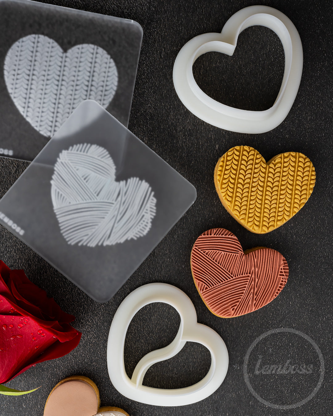 Hearts and patterns – Iemboss